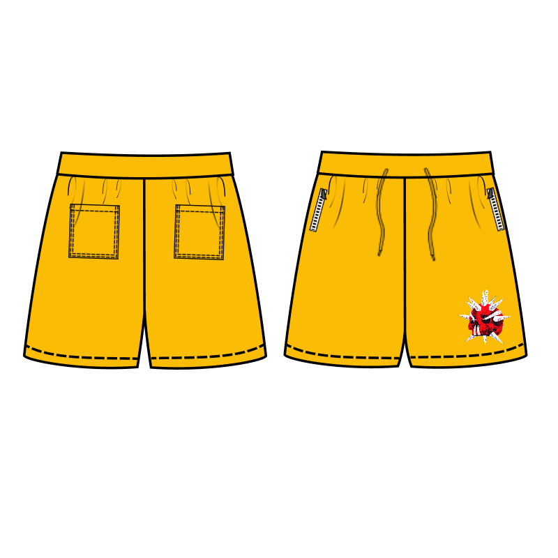 Yellow Skullz Shorts – PLANET CHAOS